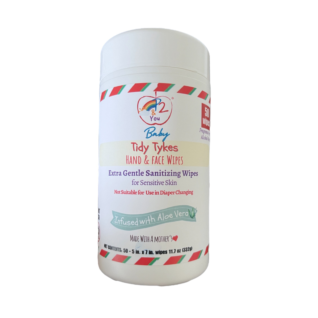 P2 & You - Tidy Tykes Hand & Face Wipes – P2 & You Children's Skincare